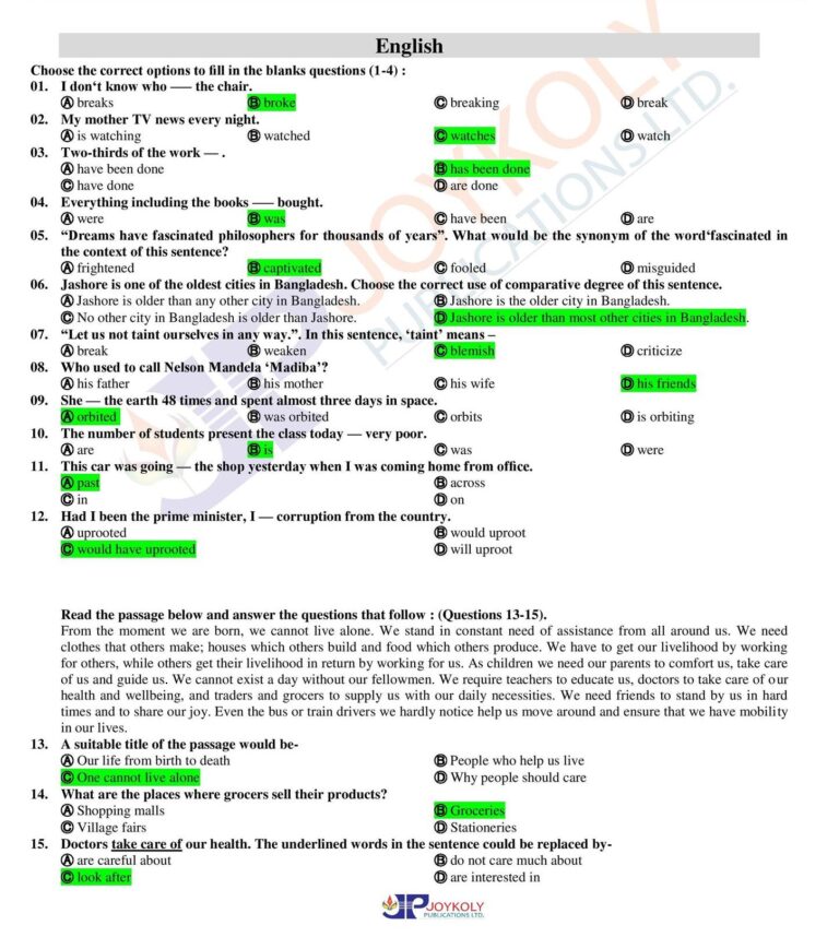 GST C Unit Question Solve 2024 with answers